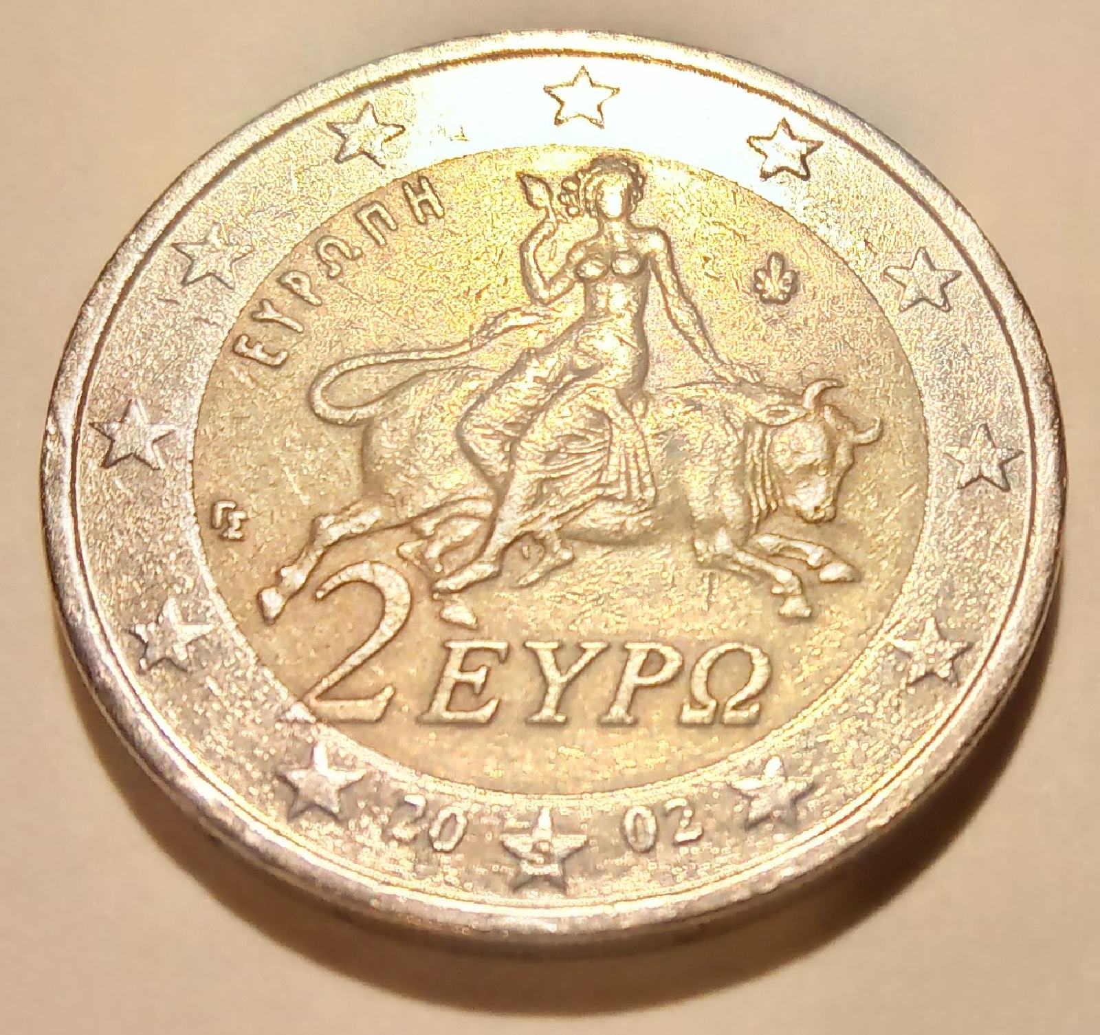 2 Eura,Grčka,2002.g.Rare,SMint mark*