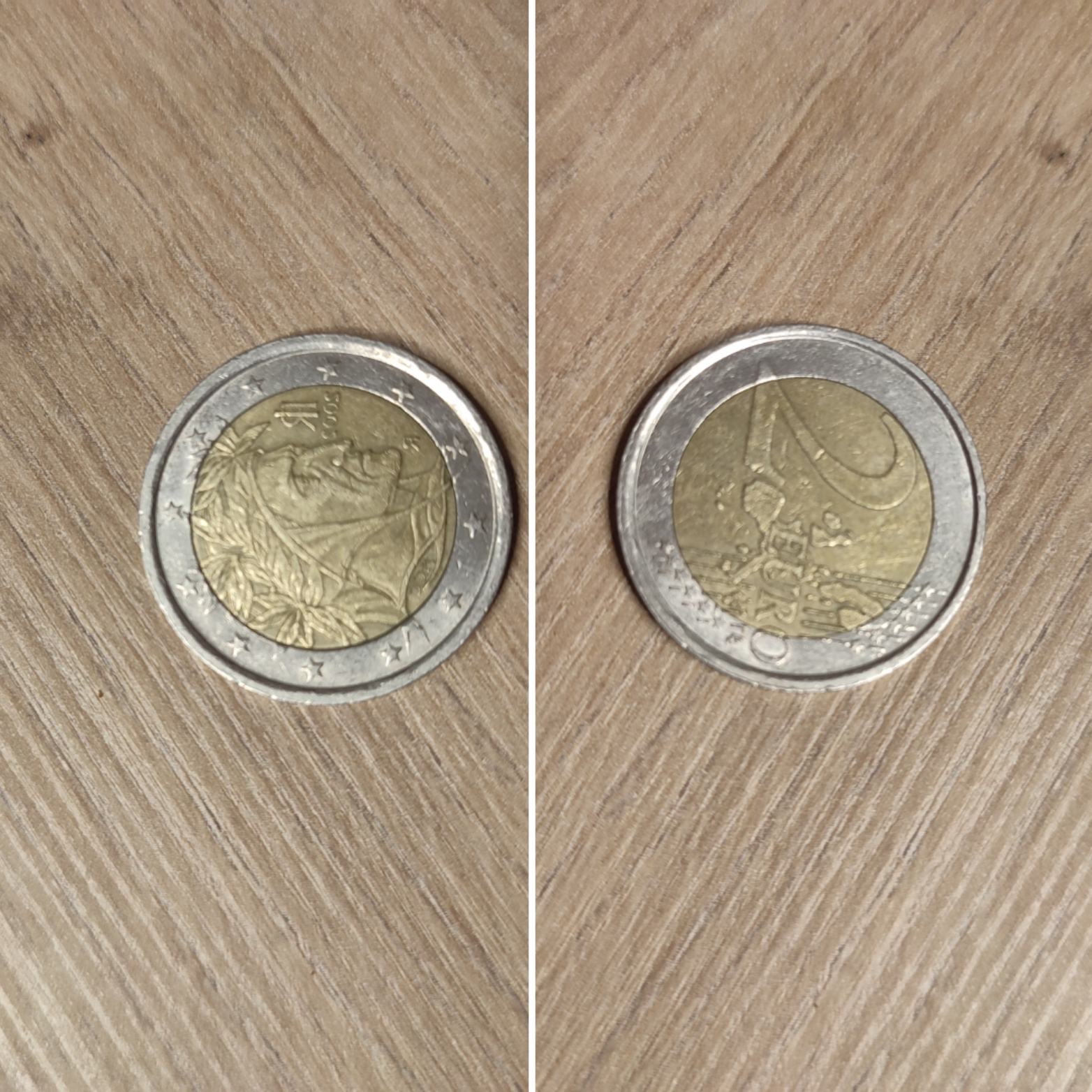 2 Eura kovanica Italija 2002