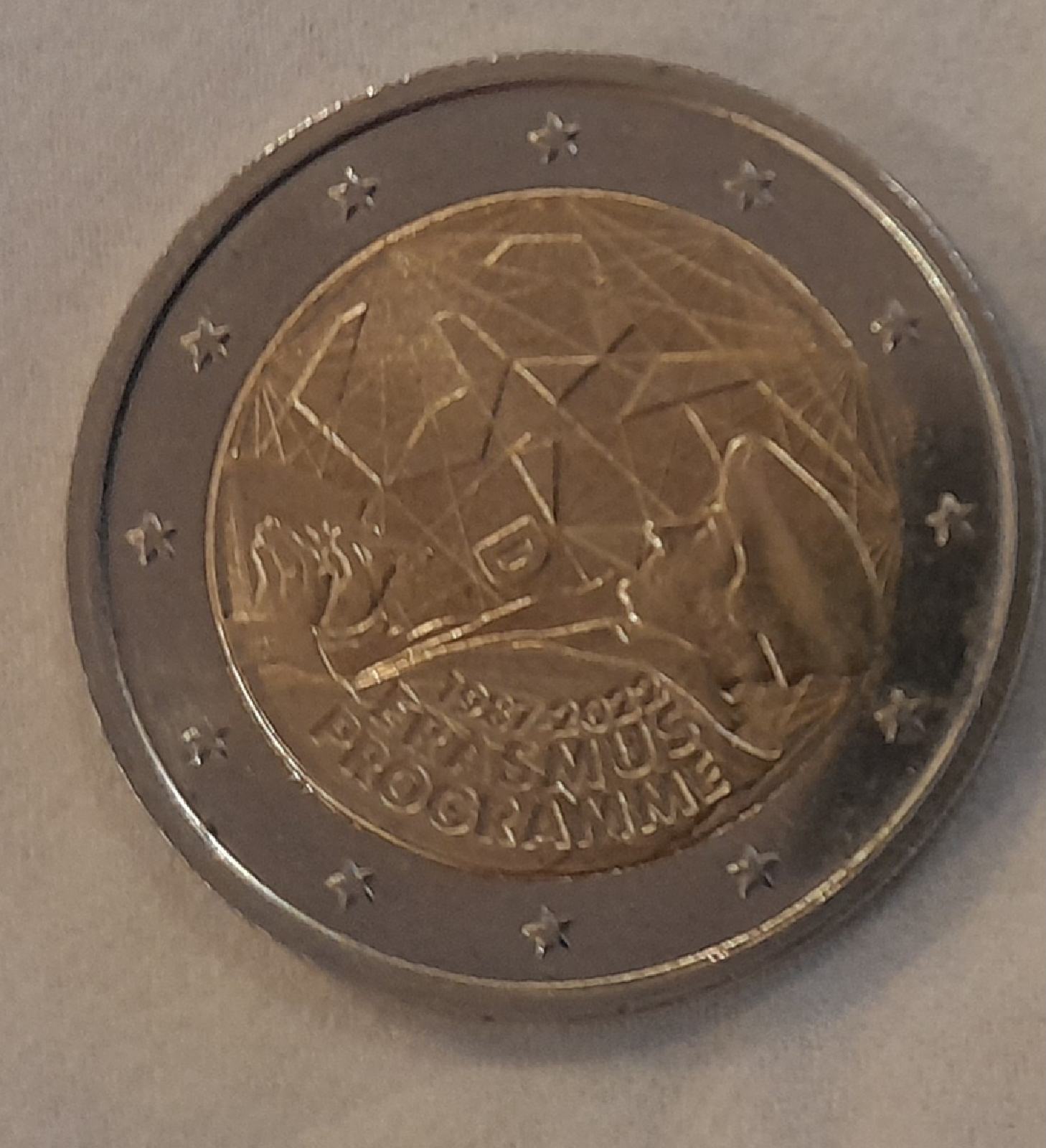 2 euro coin erasmus program