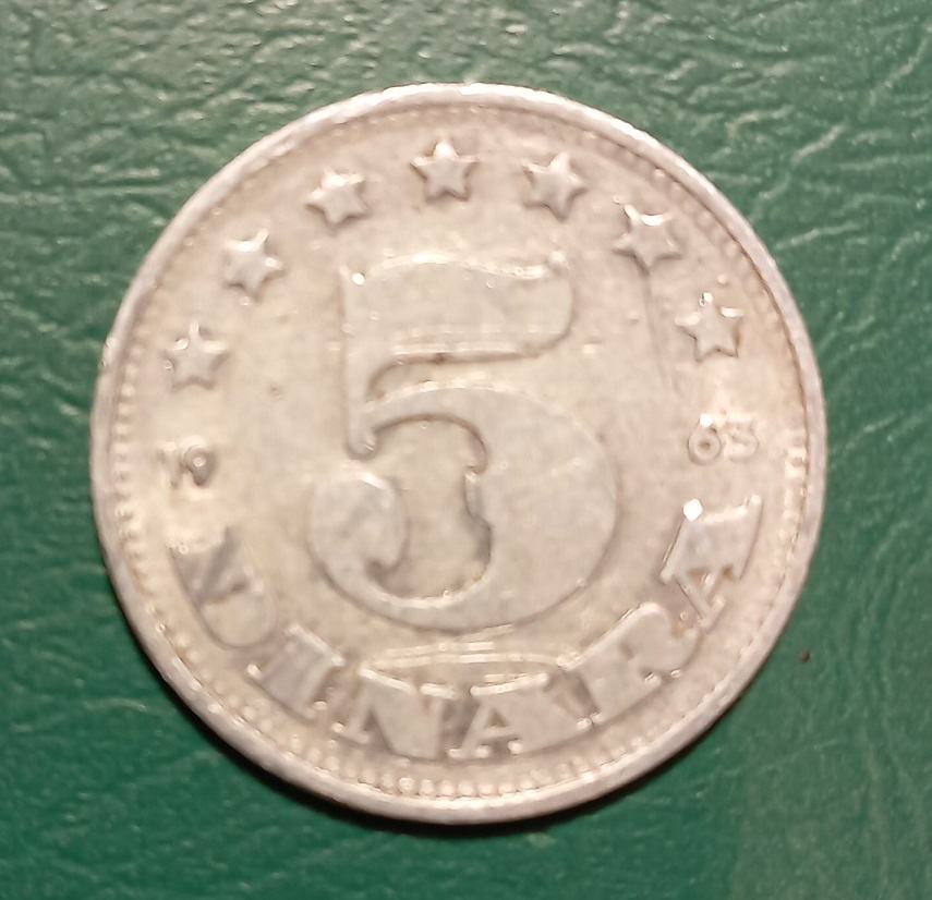 5 dinara SFRJ 1963