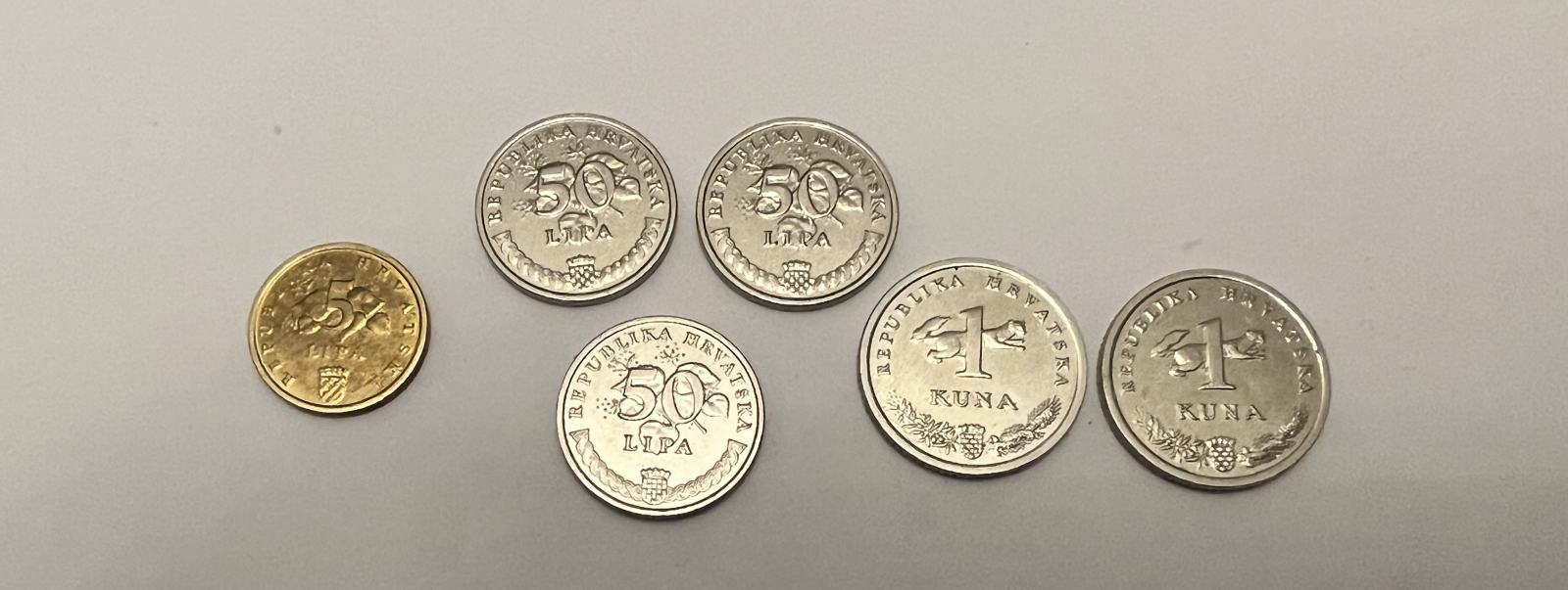 5 lipa, 50 lipa, 1 kn 2022 godina