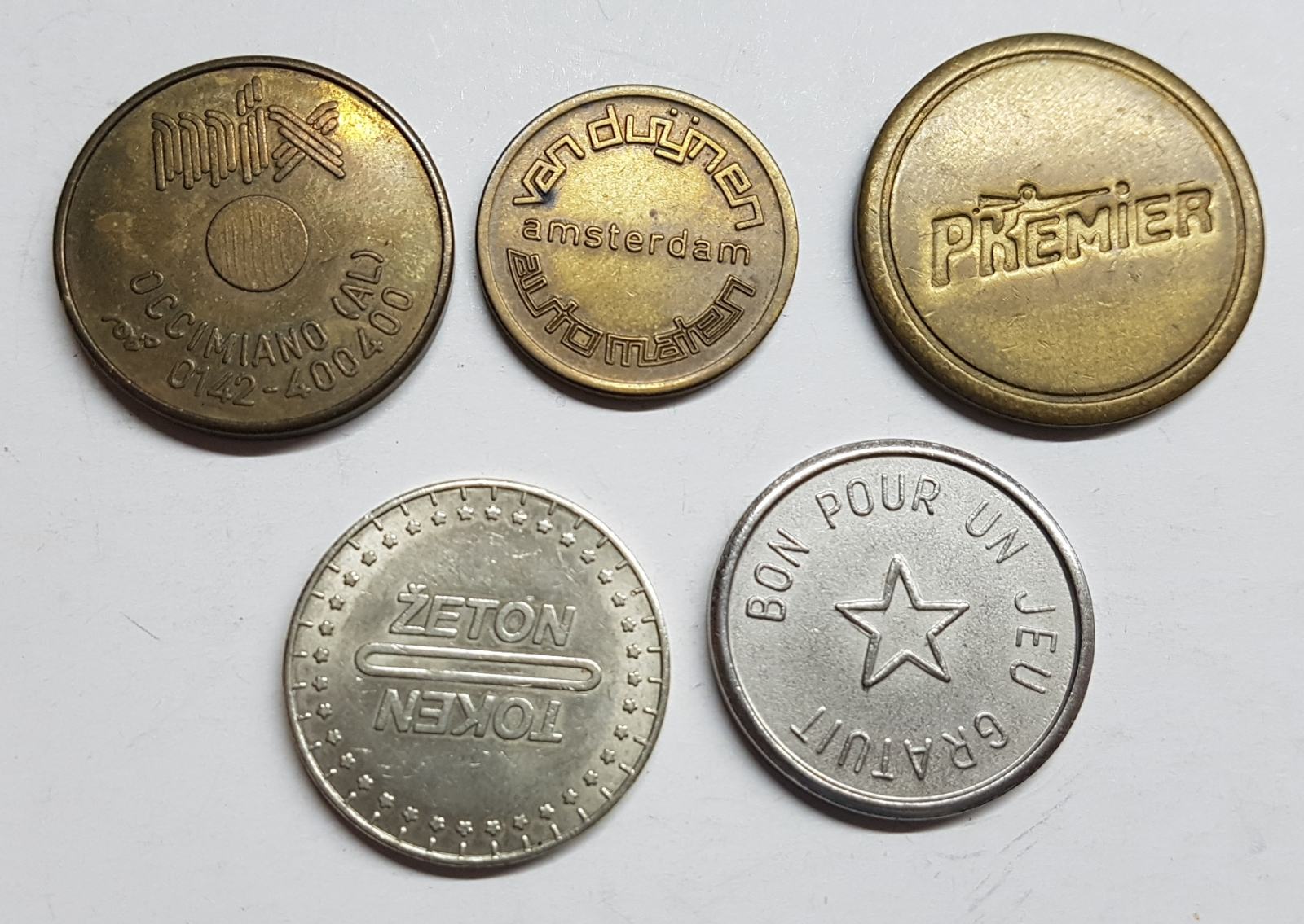 5 STARIH TOKEN ŽETON, STRANI