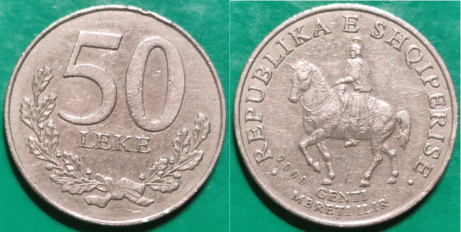 Albania 50 lekë, 2000