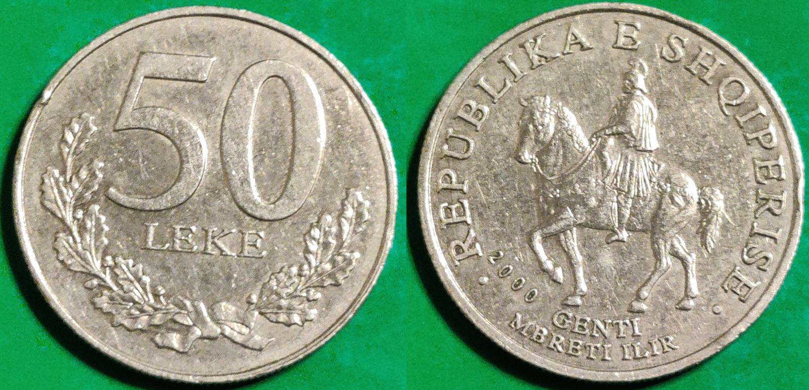 Albania 50 lekë, 2000