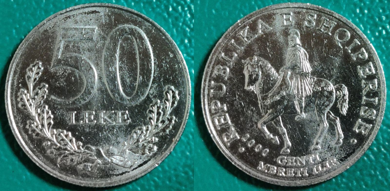 Albania 50 lekë, 2000