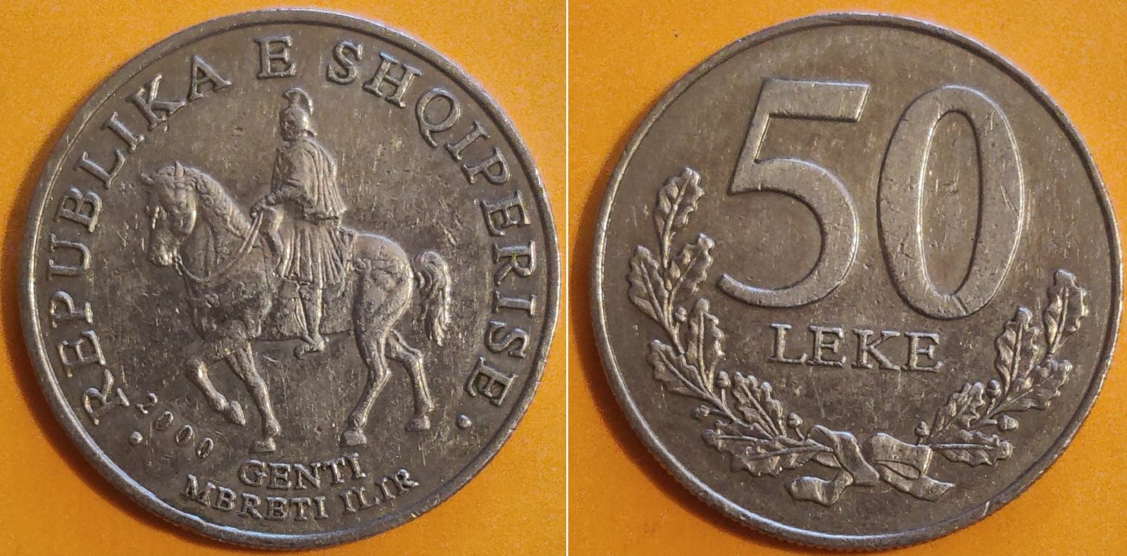 Albania 50 lekë, 2000