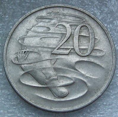 AUSTRALIA 20 CENTS 1968