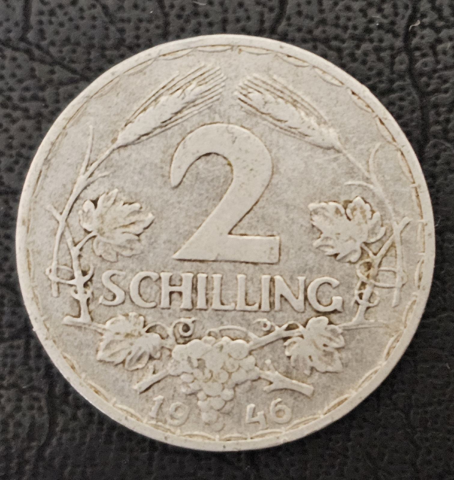 AUSTRIA- 2 SCHILLING 1946.