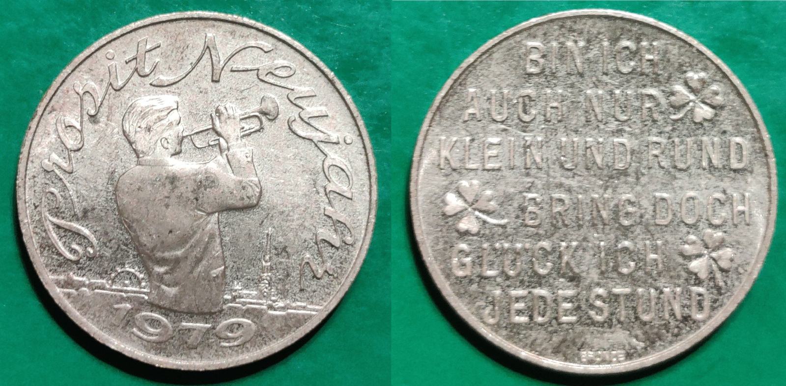 AUSTRIA PROSIT NEUJAHR 1979 Good Luck Token