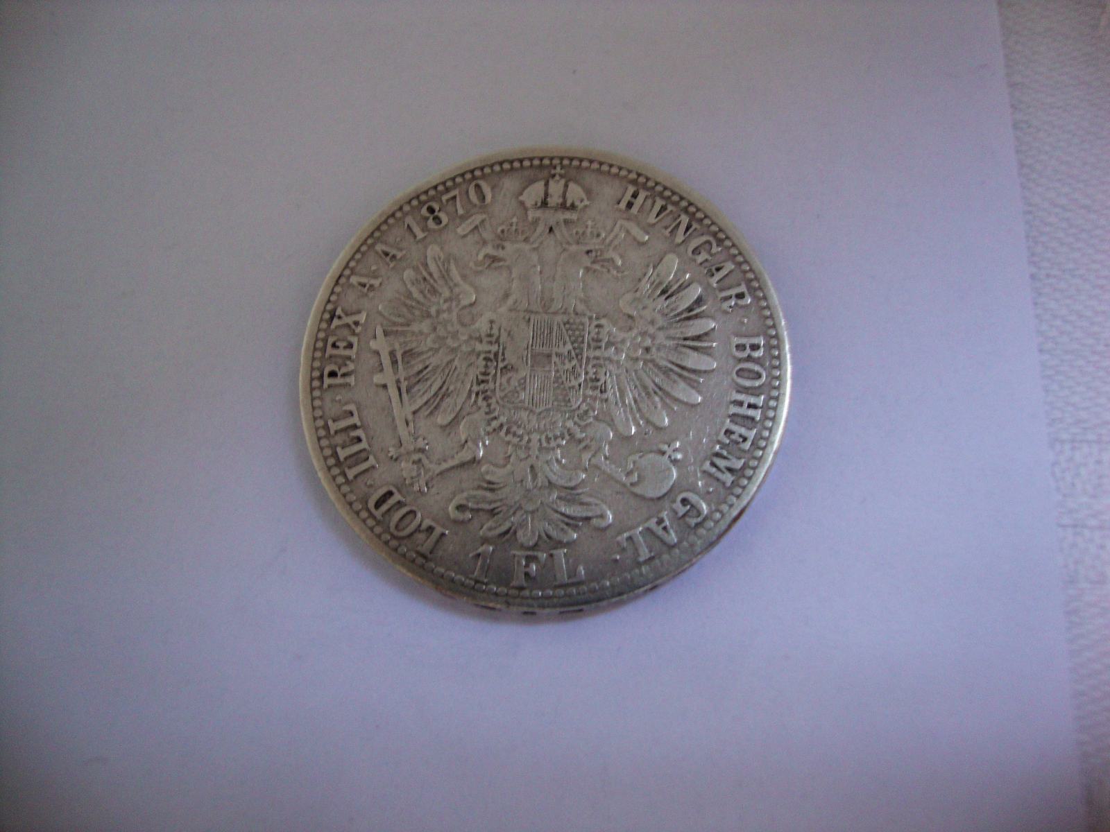 AUSTRIAN SILVER COIN 1 FLORIN 1870 A - SREBRNJAK