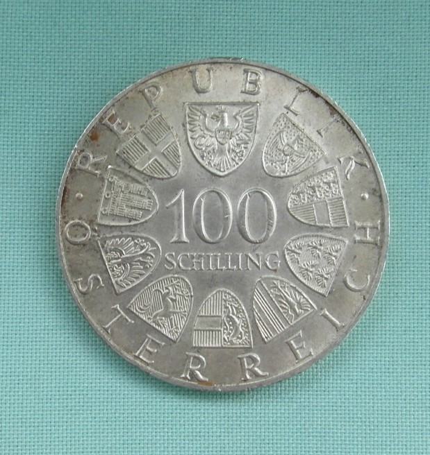 Austrija 100 Schilling 1975 – Johann Strauss Srebrnjak