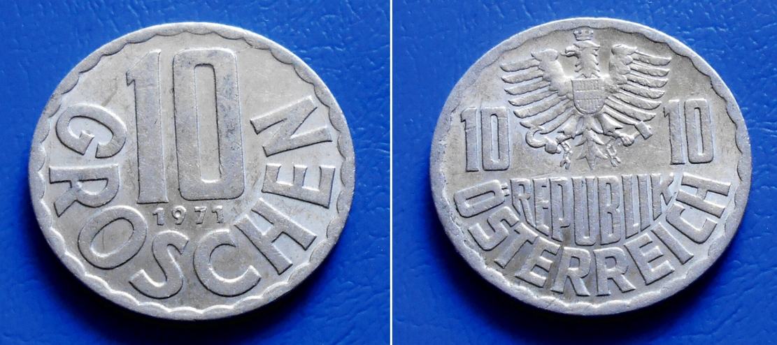 AUSTRIJA AUSTRIA 10 GROSCHEN 1971 KM: 2878 - CARSKI GRB