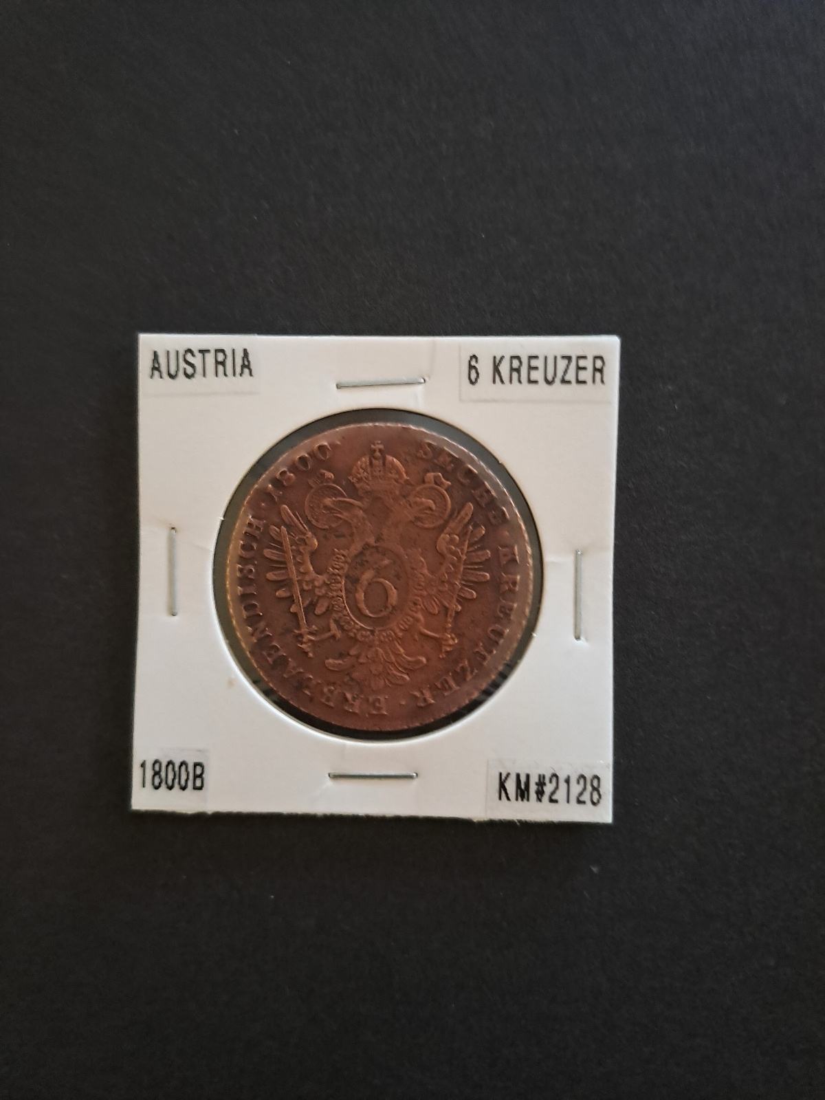 Austrija (Austria) 6 Kruzer 1800 B