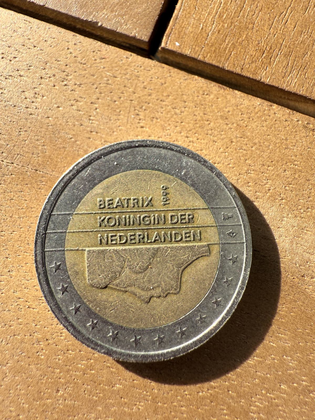 Beatrix Koningin der Nederlanden 1999 kovanica 2 eura