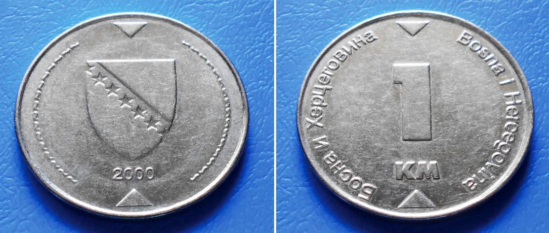 BOSNA I HERCEGOVINA BiH 1 KM KONVERTIBILNA MARKA 2000 KM: 118 - ŠTIT