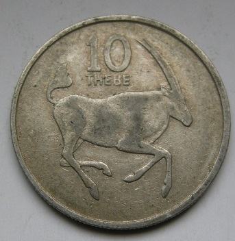 BOTSWANA 10 THEBE 1989
