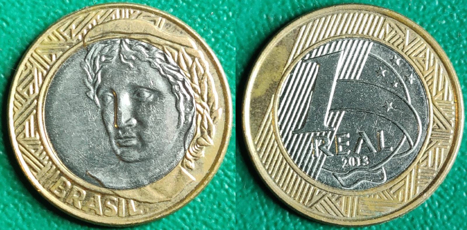 Brazil 1 real, 2013