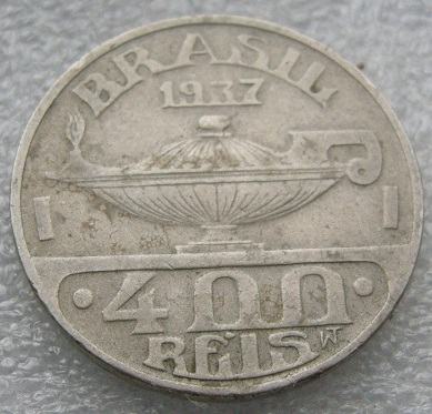 BRAZIL 400 REIS 1937