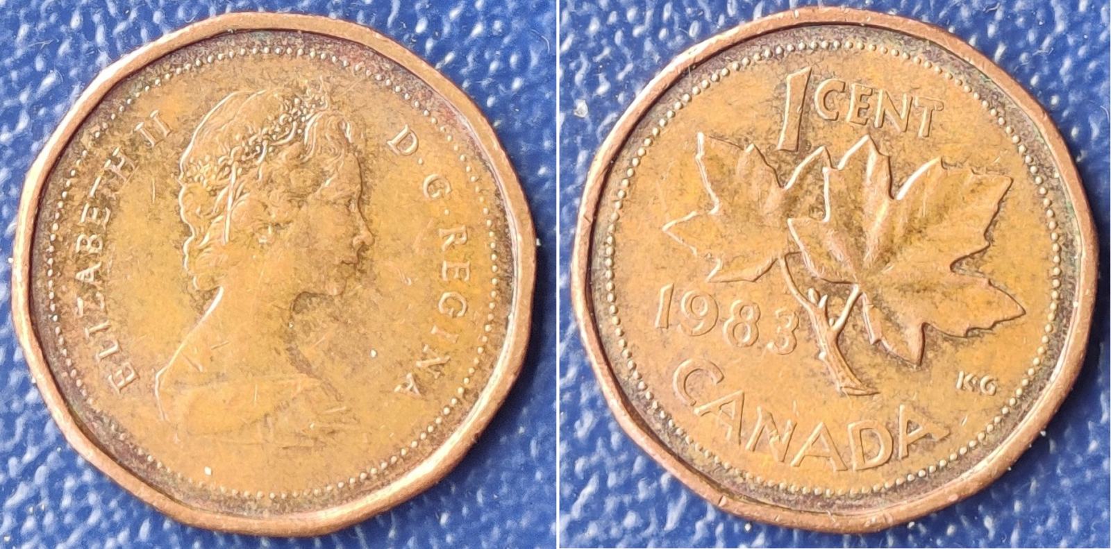 Canada 1 cent, 1983 ***/ 0,90 EURO