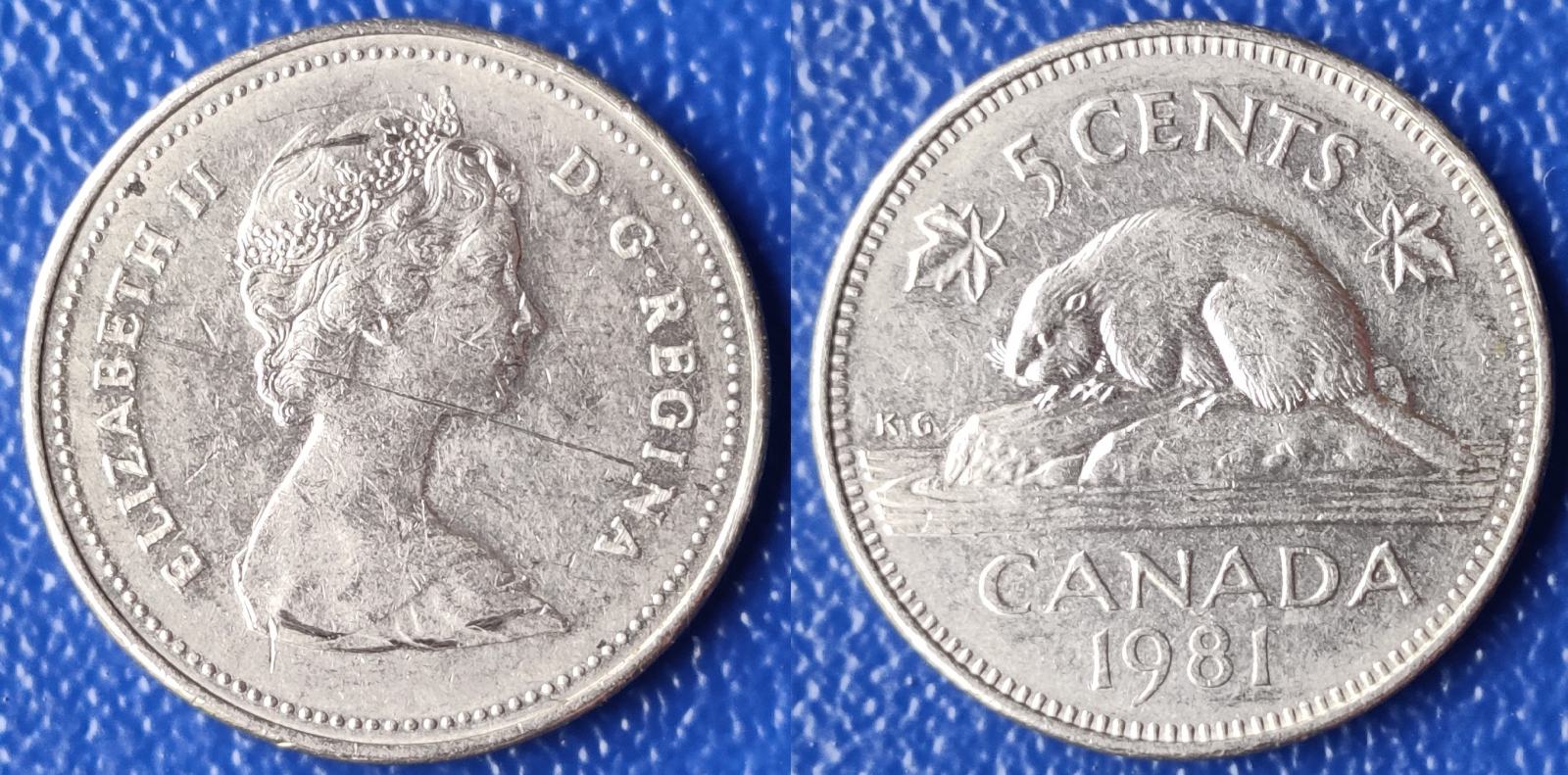 Canada 5 cents, 1981 ***/ 0,80 EURO