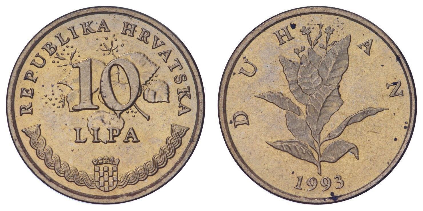 CROATIA 10 lipa 1993 / Croatian text / XF+ (Ref.br. K-002.659)