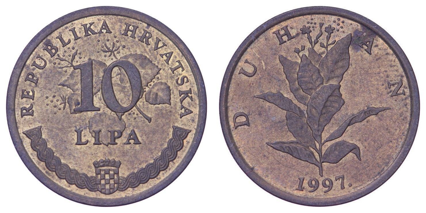 CROATIA 10 lipa 1997 / Croatian text / VF+ (Ref.br. K-002.741)