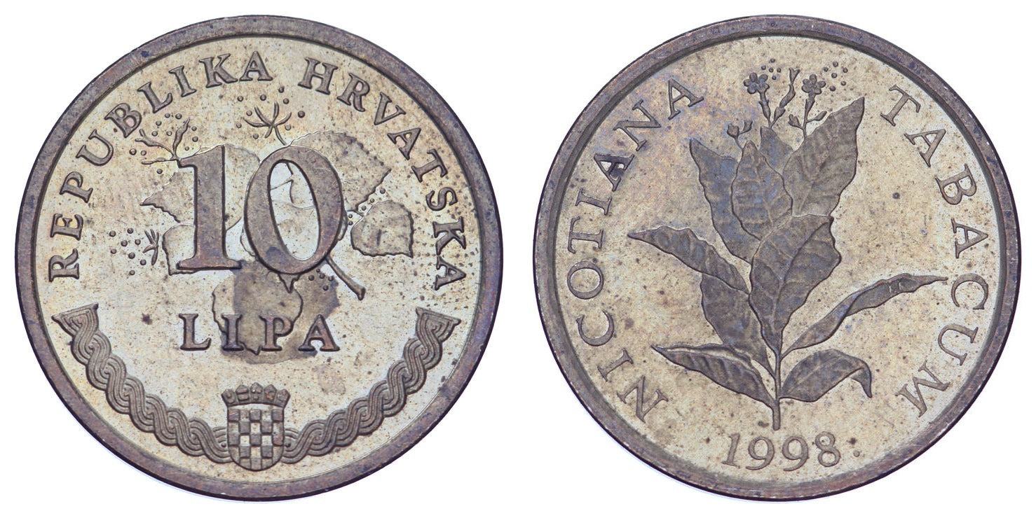 CROATIA 10 lipa 1998 / Latin text / XF (Ref.br. K-005.761)