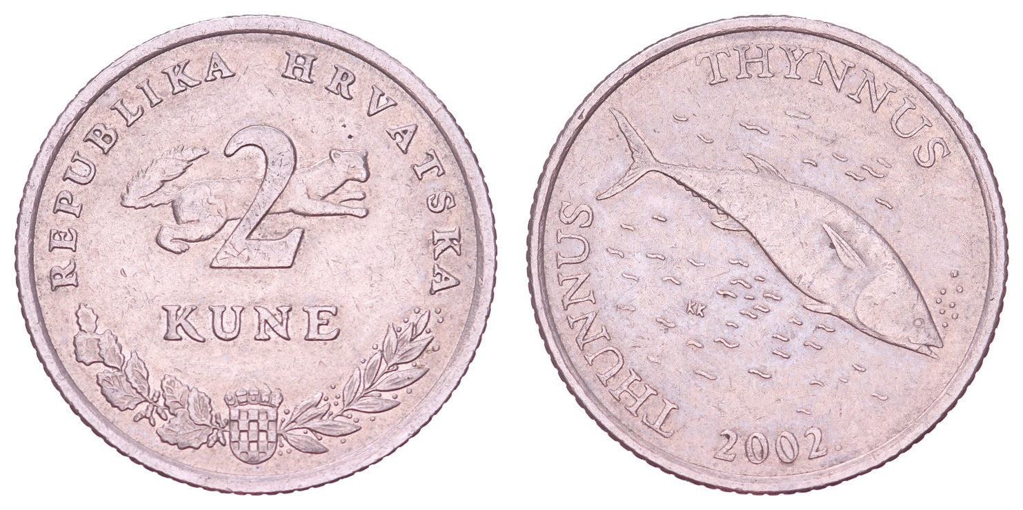 CROATIA 2 kune 2002 / Latin text / VF (Ref.br. K-005.959)