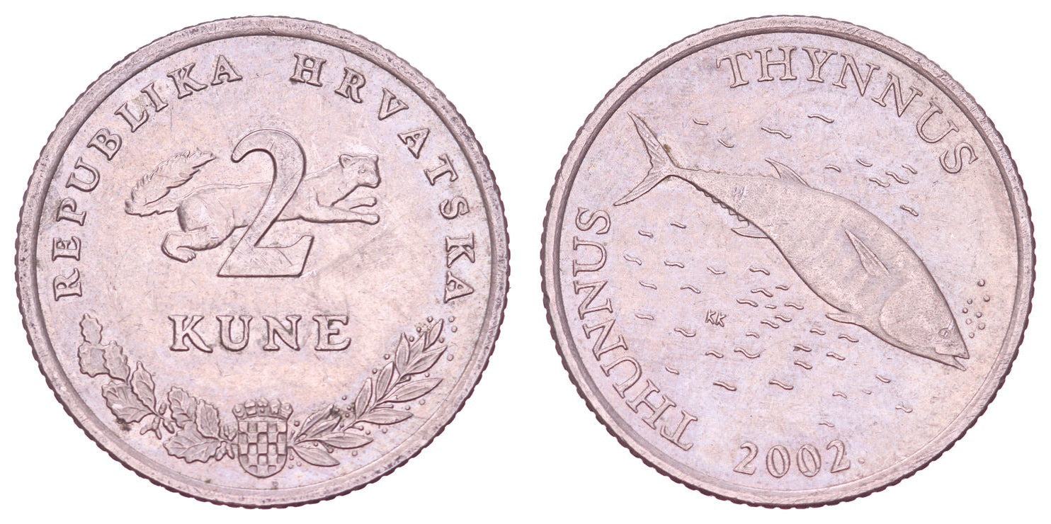 CROATIA 2 kune 2002 / Latin text / VF+ (Ref.br. K-005.943)