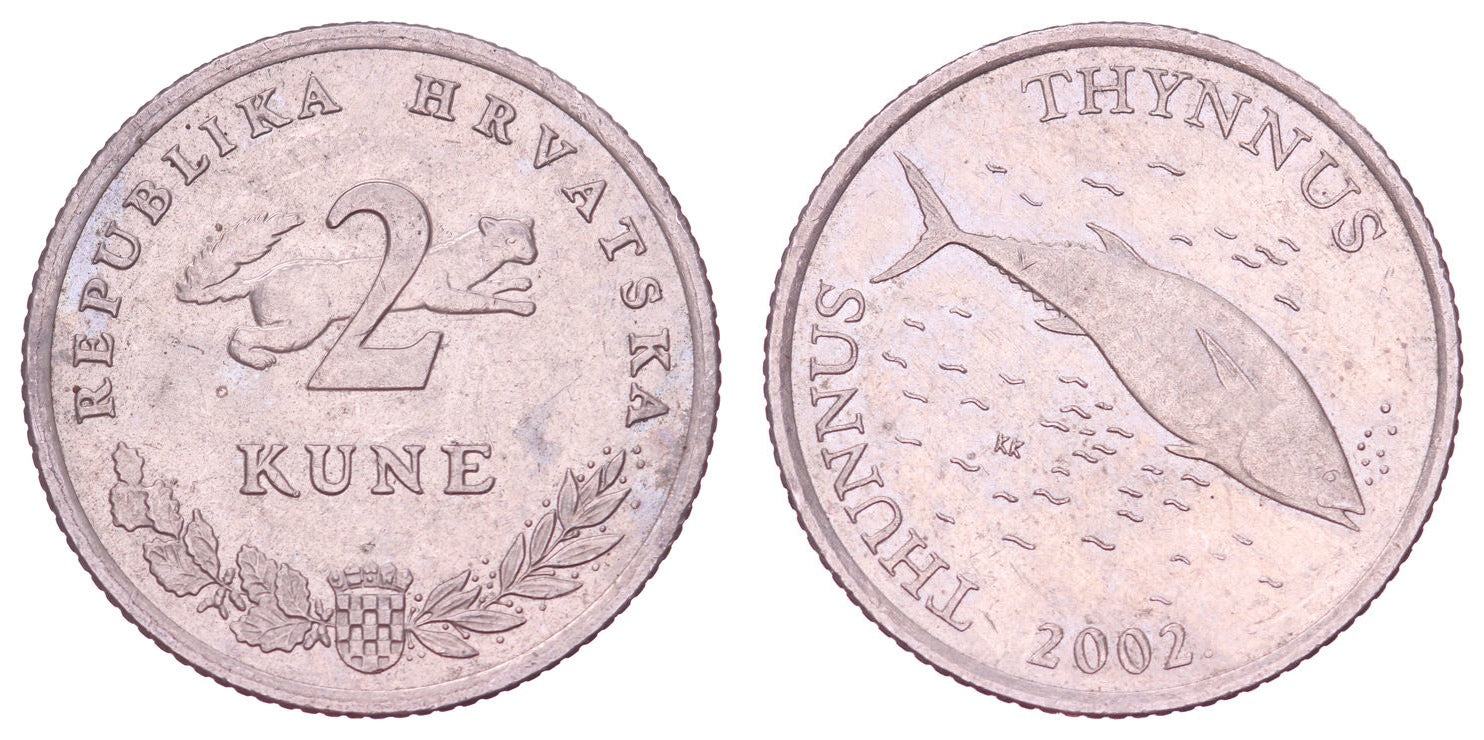 CROATIA 2 kune 2002 / Latin text / XF (Ref.br. K-005.931)