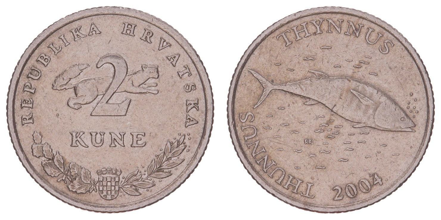 CROATIA 2 kune 2004 / Latin text / VF+ (Ref.br. K-001.655)