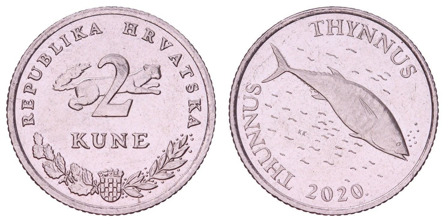 CROATIA 2 kune 2020 / Latin text / XF+ (Ref.br. K-004.834)