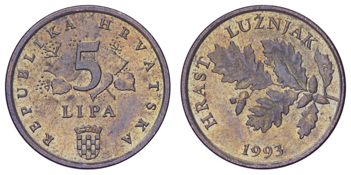 CROATIA 5 lipa 1993 / Croatian text / XF (Ref.br. K-005.380)