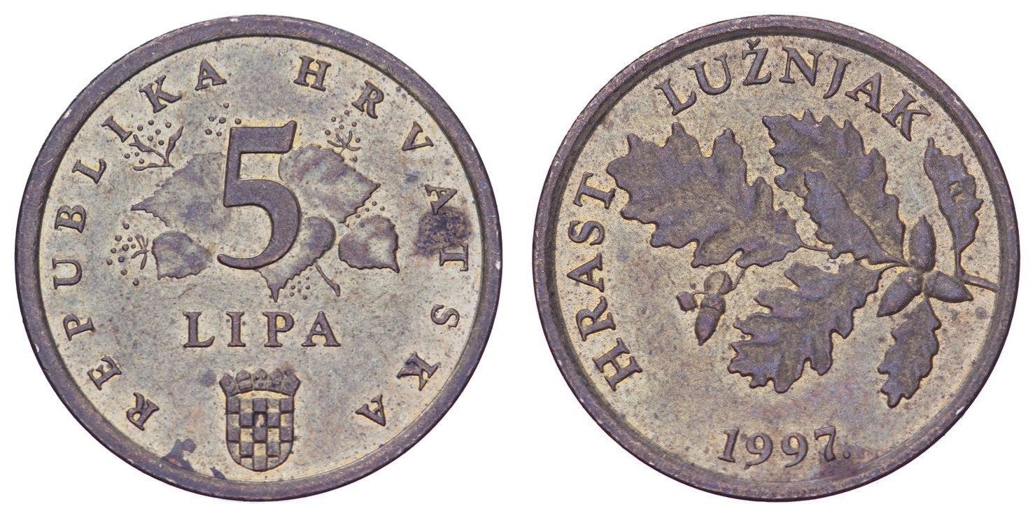 CROATIA 5 lipa 1997 / Croatian text / VF (Ref.br. K-004.959)