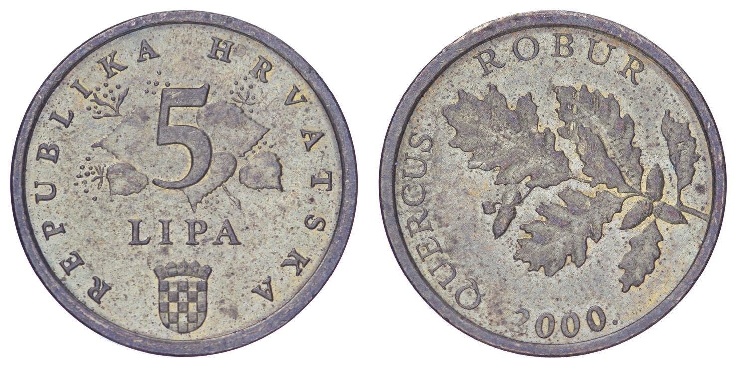 CROATIA 5 lipa 2000 / Latin text / XF- (Ref.br. K-005.211)