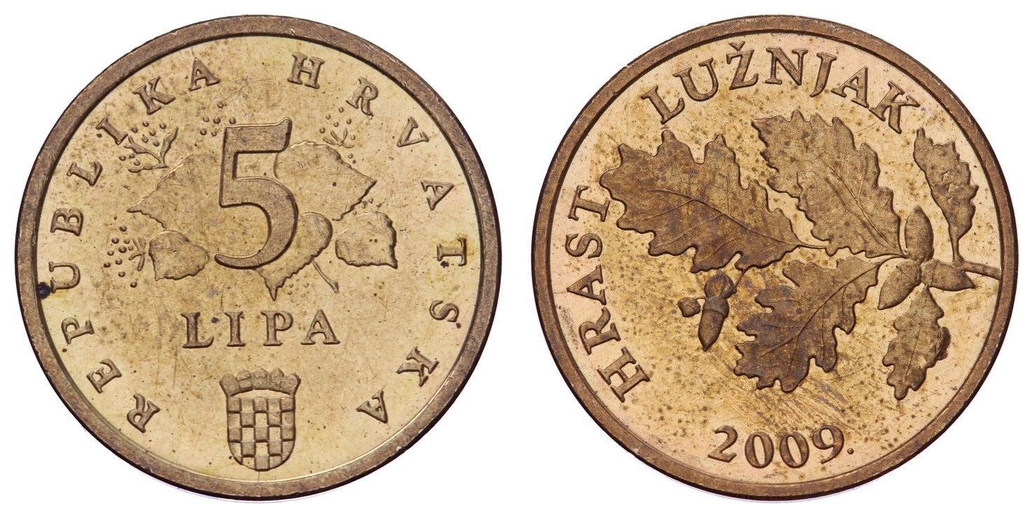 CROATIA 5 lipa 2009 / Croatian text / XF+ (Ref.br. K-004.923)