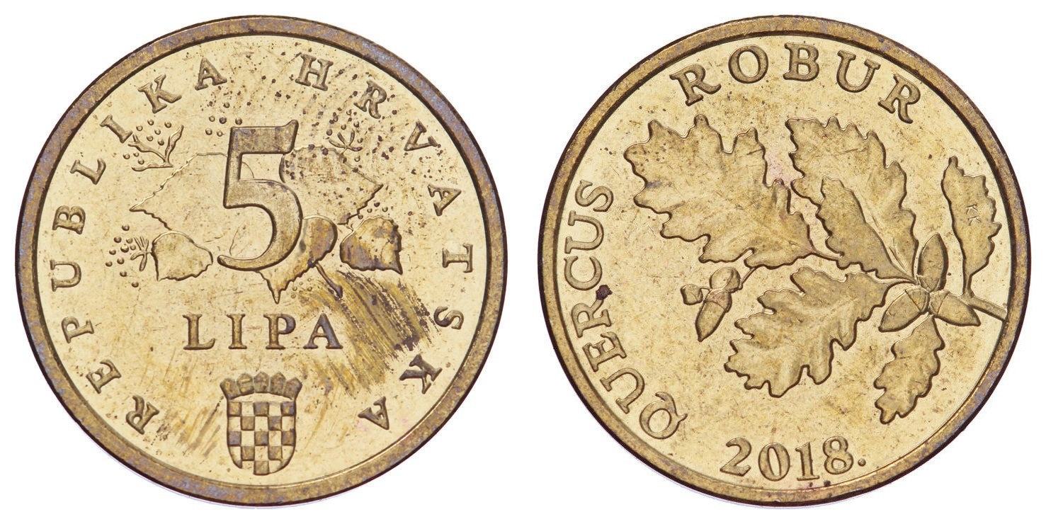 CROATIA 5 lipa 2018 / Latin text / XF (Ref.br. K-004.000)