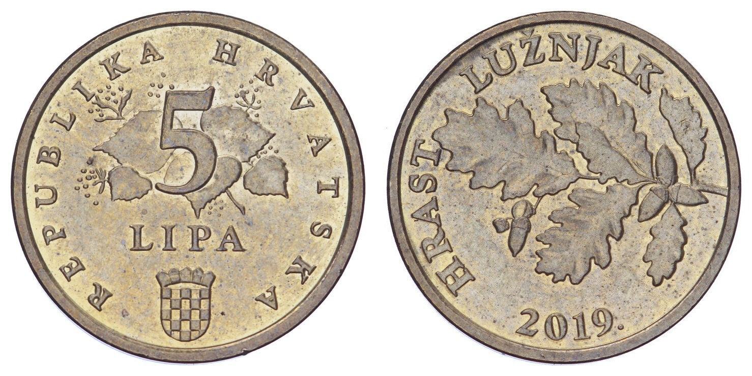 CROATIA 5 lipa 2019 / Croatian text / UNC- (Ref.br. K-002.412)