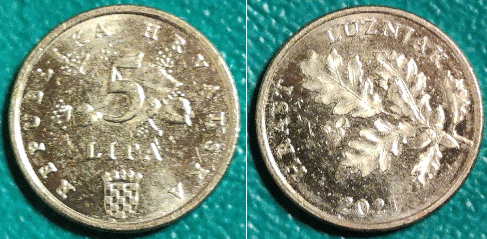 Croatia 5 lipa, 2021