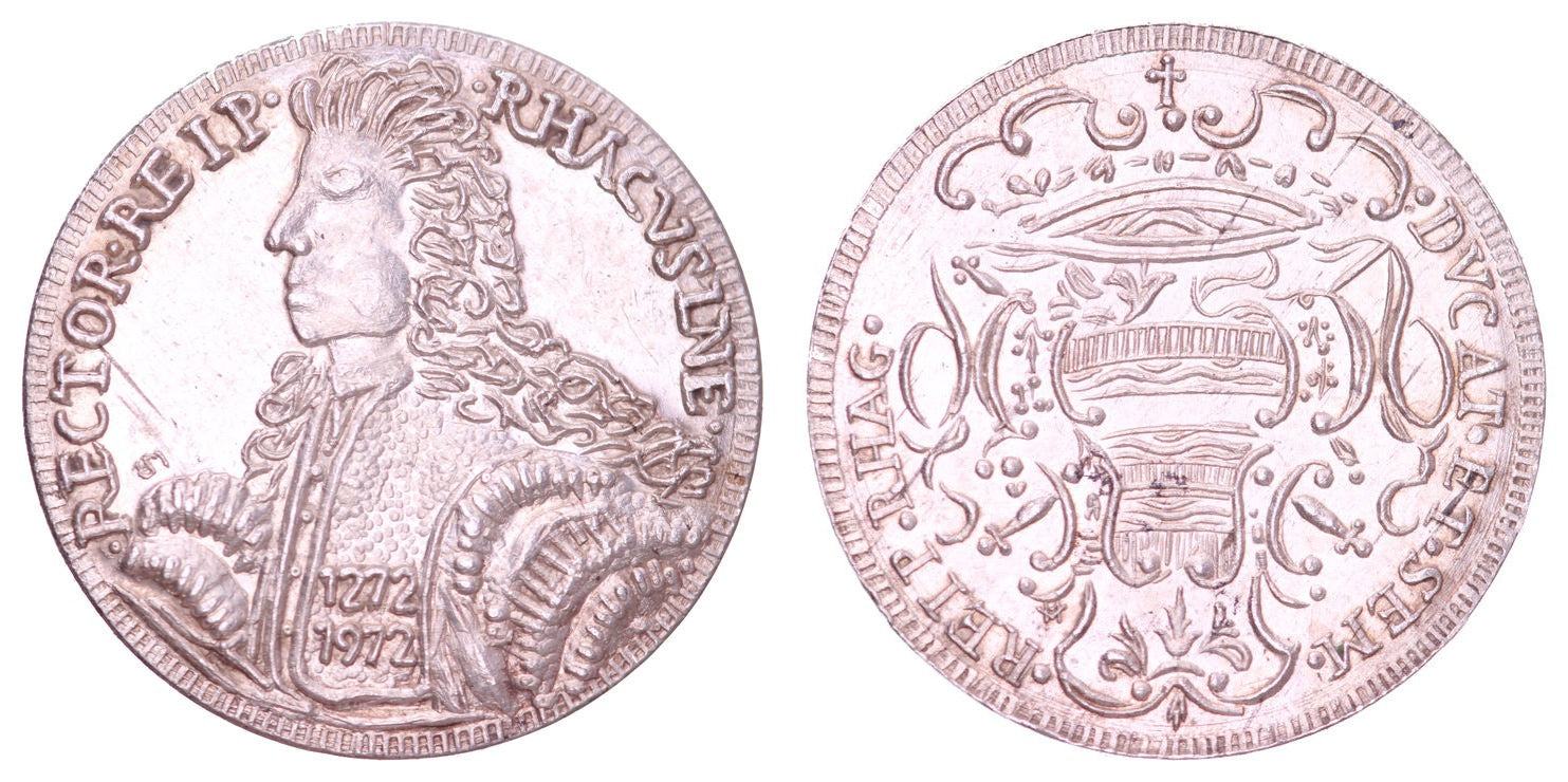 CROATIA Dubrovnik Ragusa 1972 Silver token / 3,50 g / 22 mm / XF (Ref.