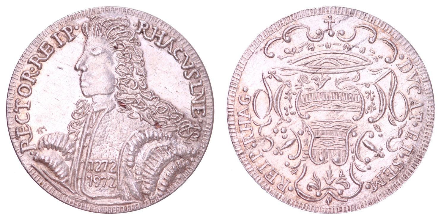 CROATIA Dubrovnik Ragusa 1972 Silver token / 3,50 g / 22 mm / XF (Ref.