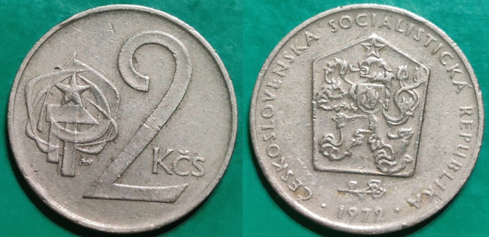 Czechoslovakia 2 koruny, 1972