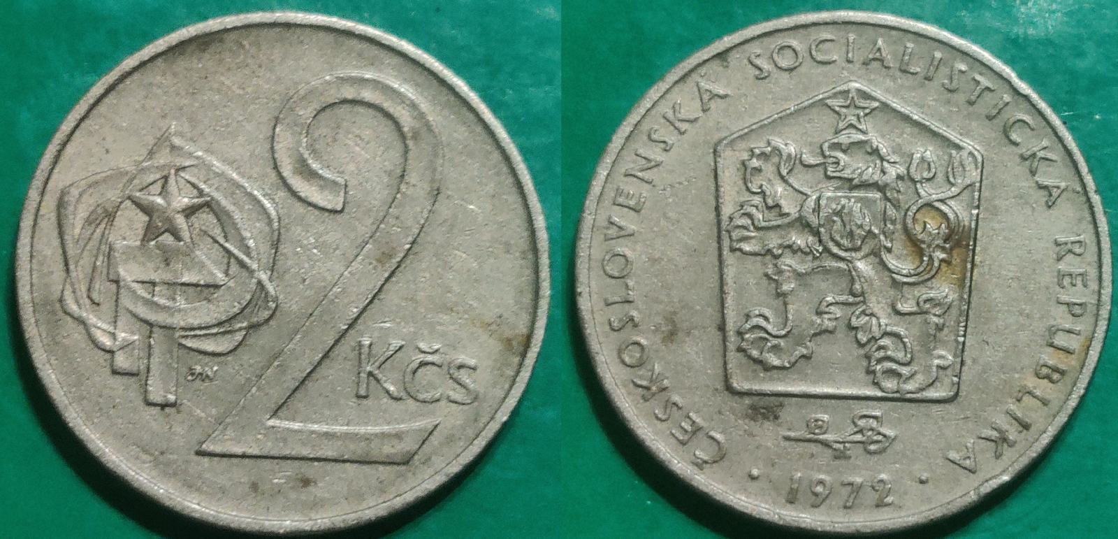 Czechoslovakia 2 koruny, 1972