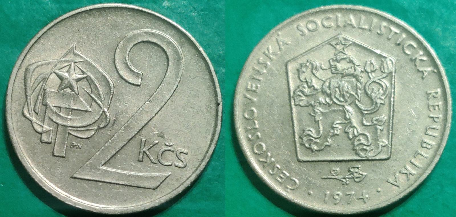 Czechoslovakia 2 koruny, 1974