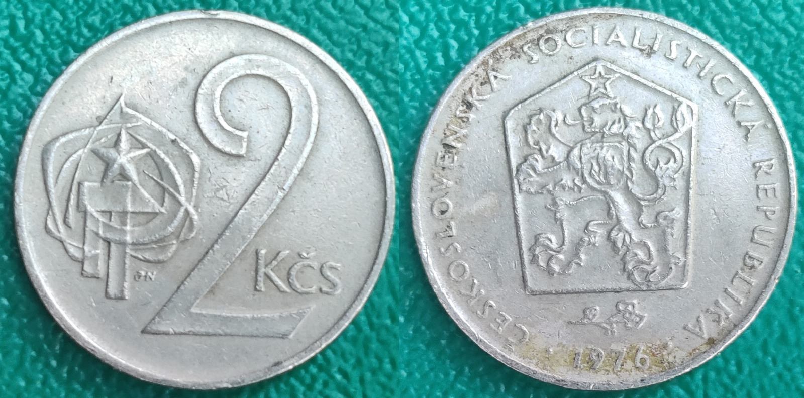 Czechoslovakia 2 koruny, 1976