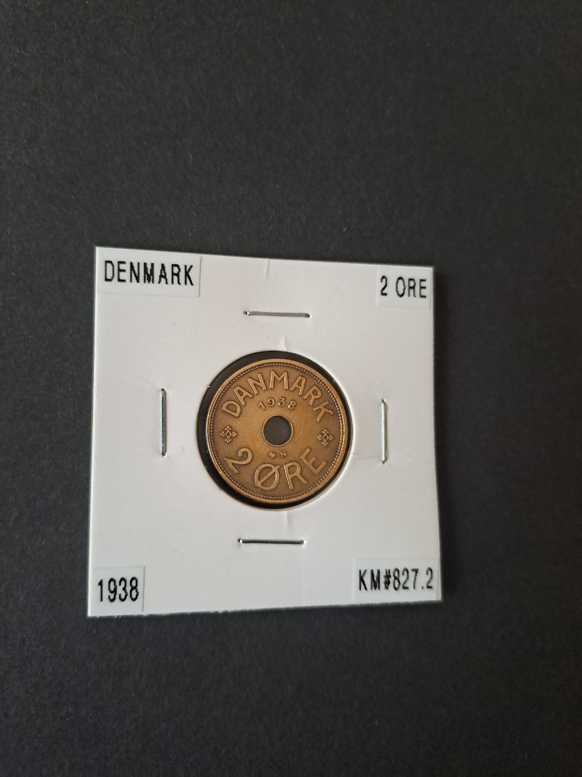Danska (Denmark) 2 Ore 1938