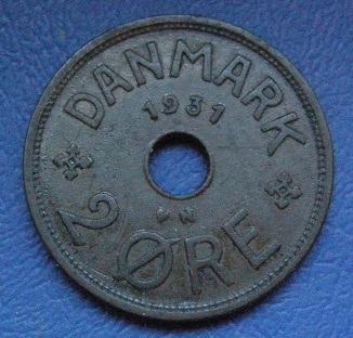 DENMARK 2 ORE 1931