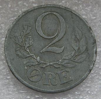 DENMARK 2 ORE 1943