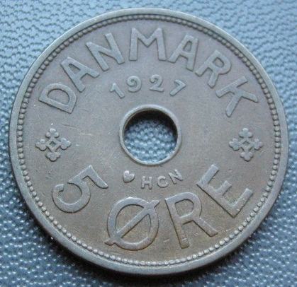 DENMARK 5 ORE 1927