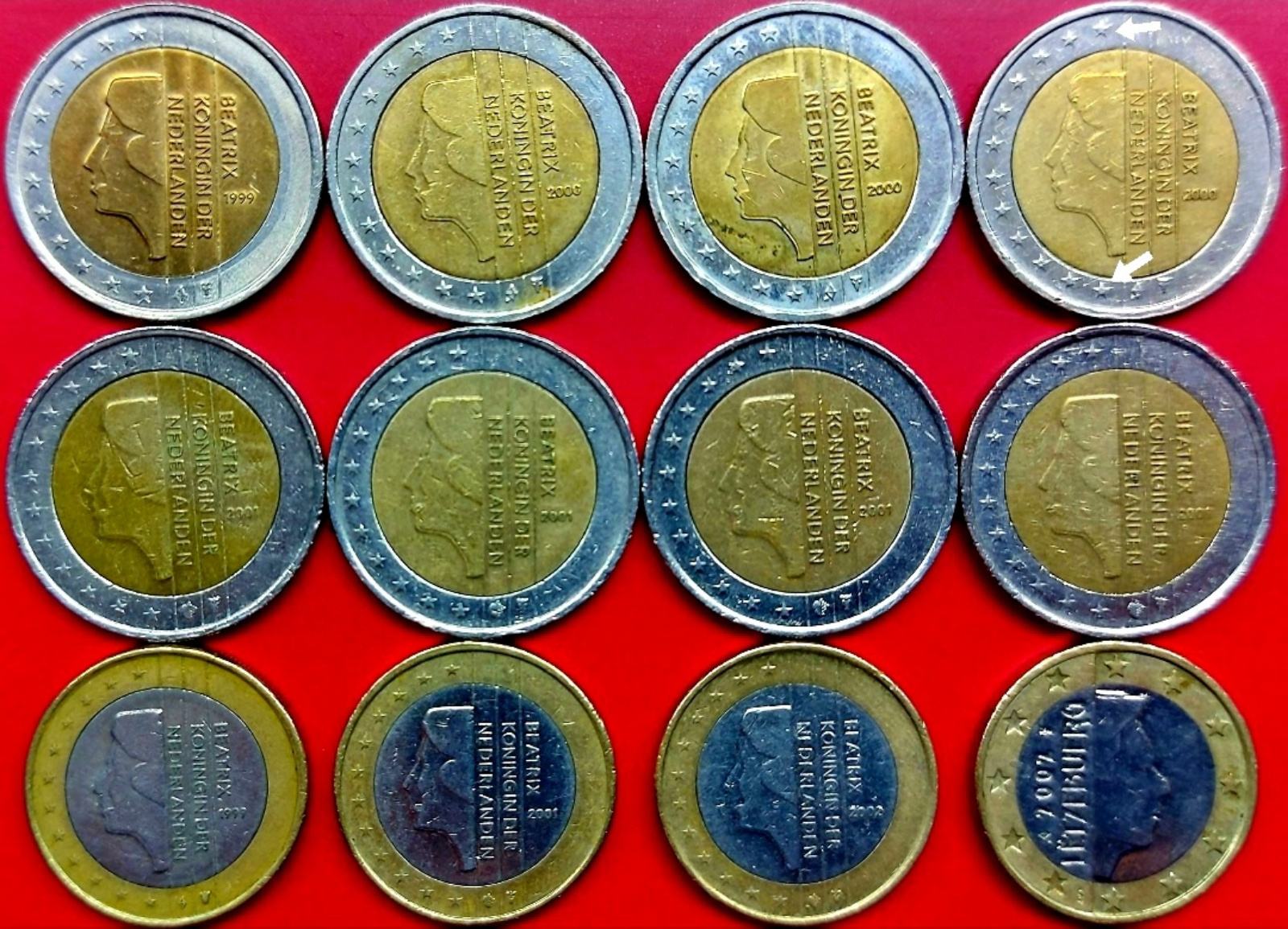 EURO kovanice BEATRIX Nizozemska, GRČKE, FRANCUSKE